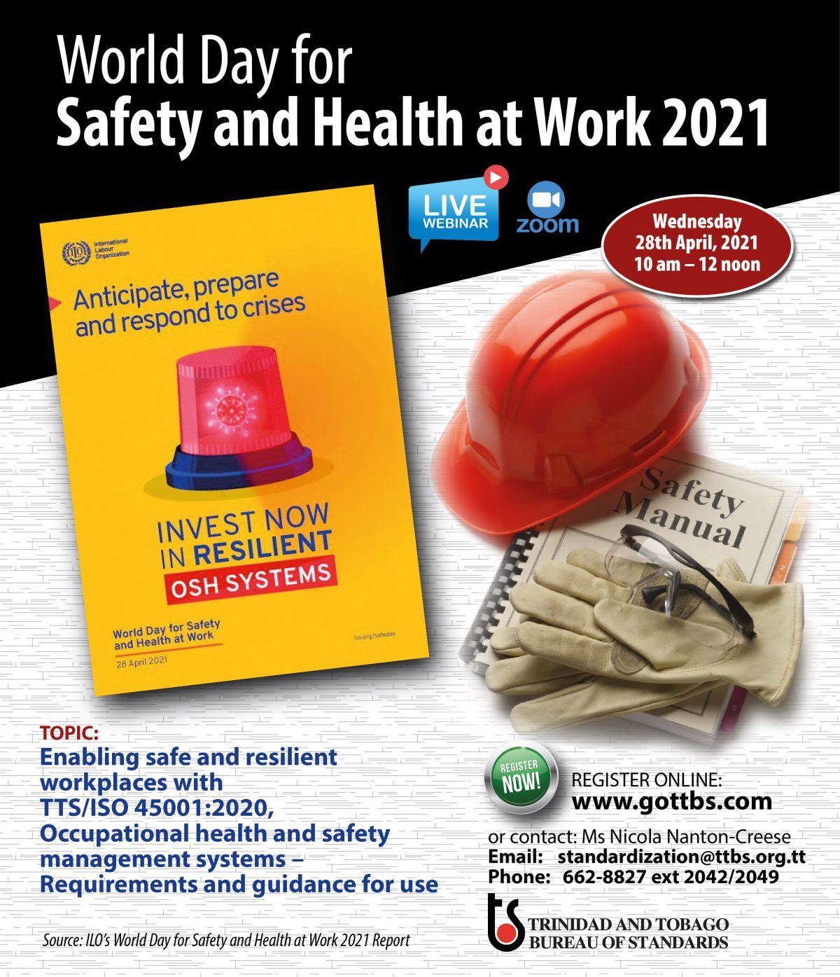 World Day for Safety and Health at Work 2021. | TTBS