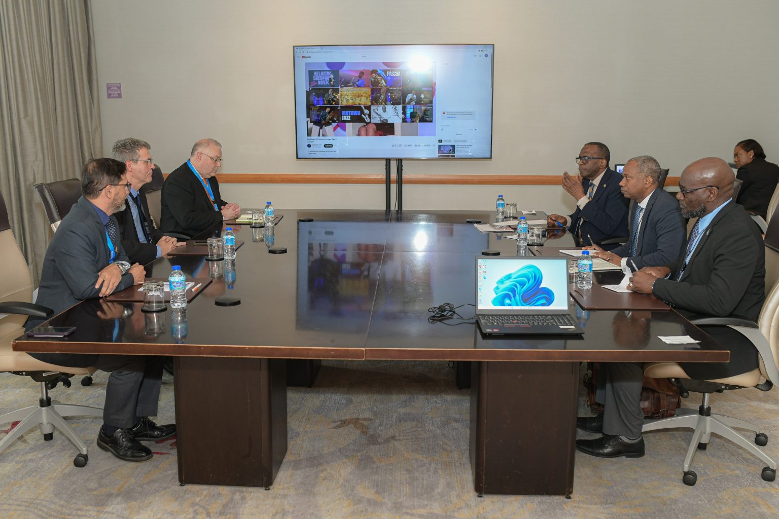 Courtesy Call To Saint Lucian Prime Minister And Chairman Of The ...