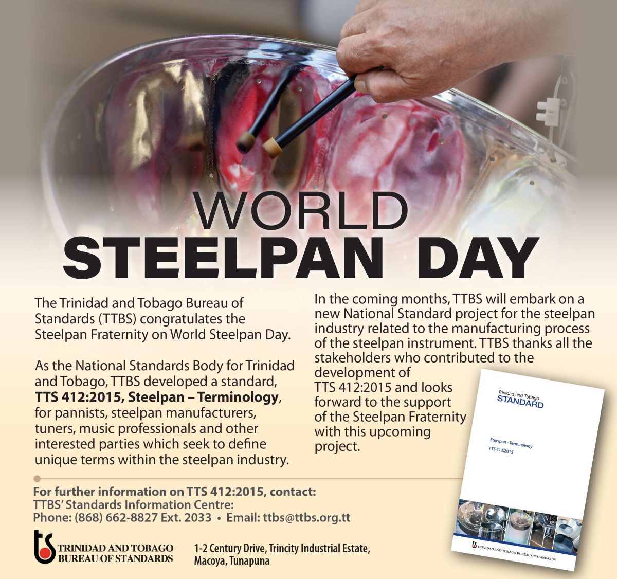 World Steel Pan Day – TTBS