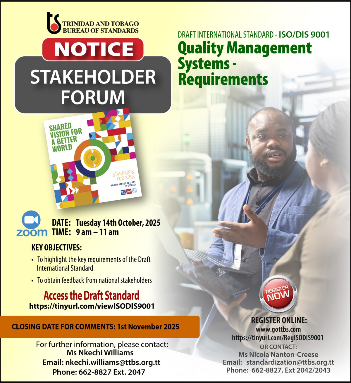 World Standards Day 2025 Stakeholder Forum On The Draft International ...